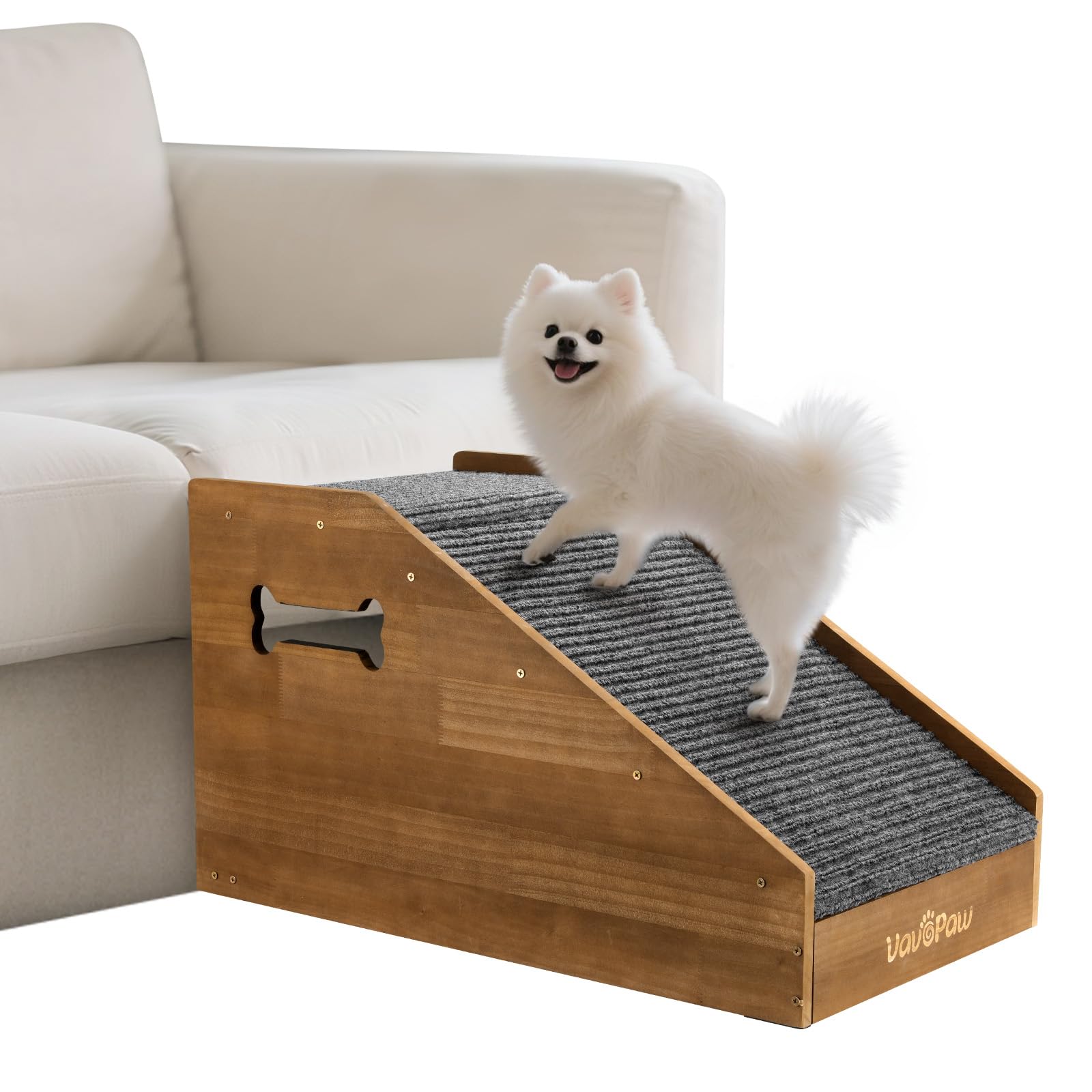 VavoPaw Dog Ramps for Small Dogs, Dog Steps for Couch with Non-slip ...