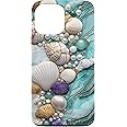 Amazon.com: 3-D Seashell & Pearl Ocean Elegant Coastal Beach Design Case for iPhone 13 Pro Max ...