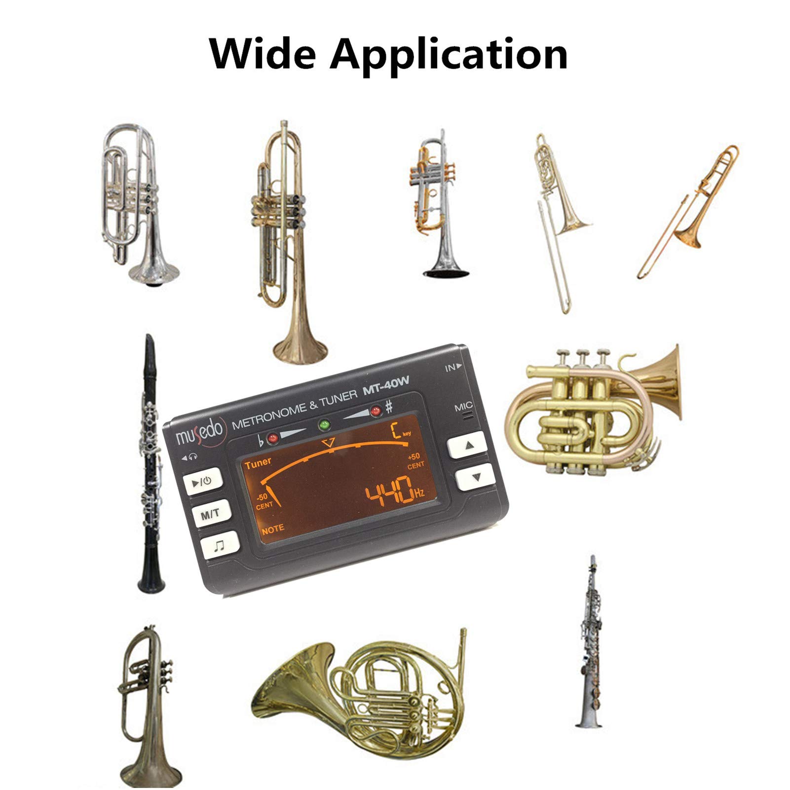 Mua Musedo MT-40W 3-in-1 Digital Wind Instrument Tuner Metronome Tone ...