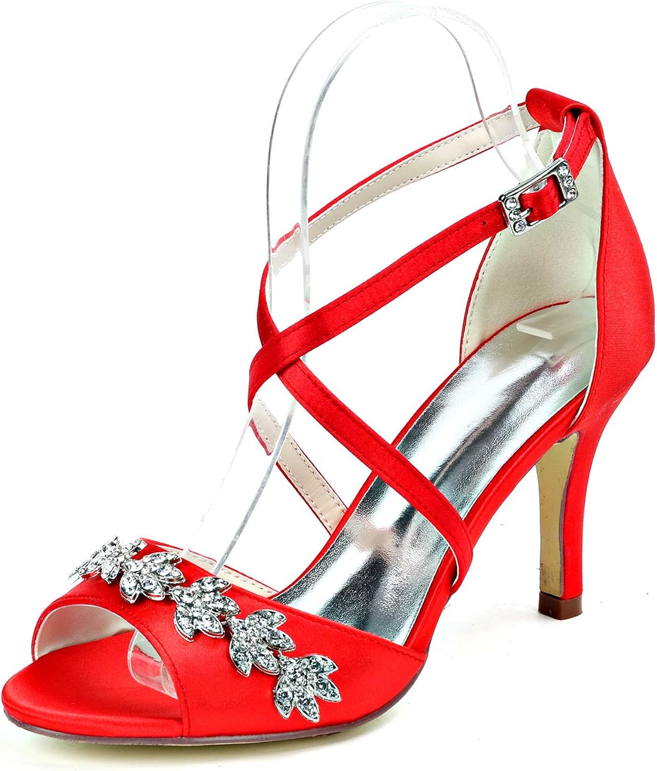 LGYKUMEG Hochzeit Bequem Hoch Pumps Round Toe Hochzeitsschuhe Damen ...