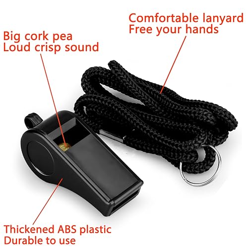 150dB Stainless Steel Whistle Loud Emergency Whistle With Paracord ...