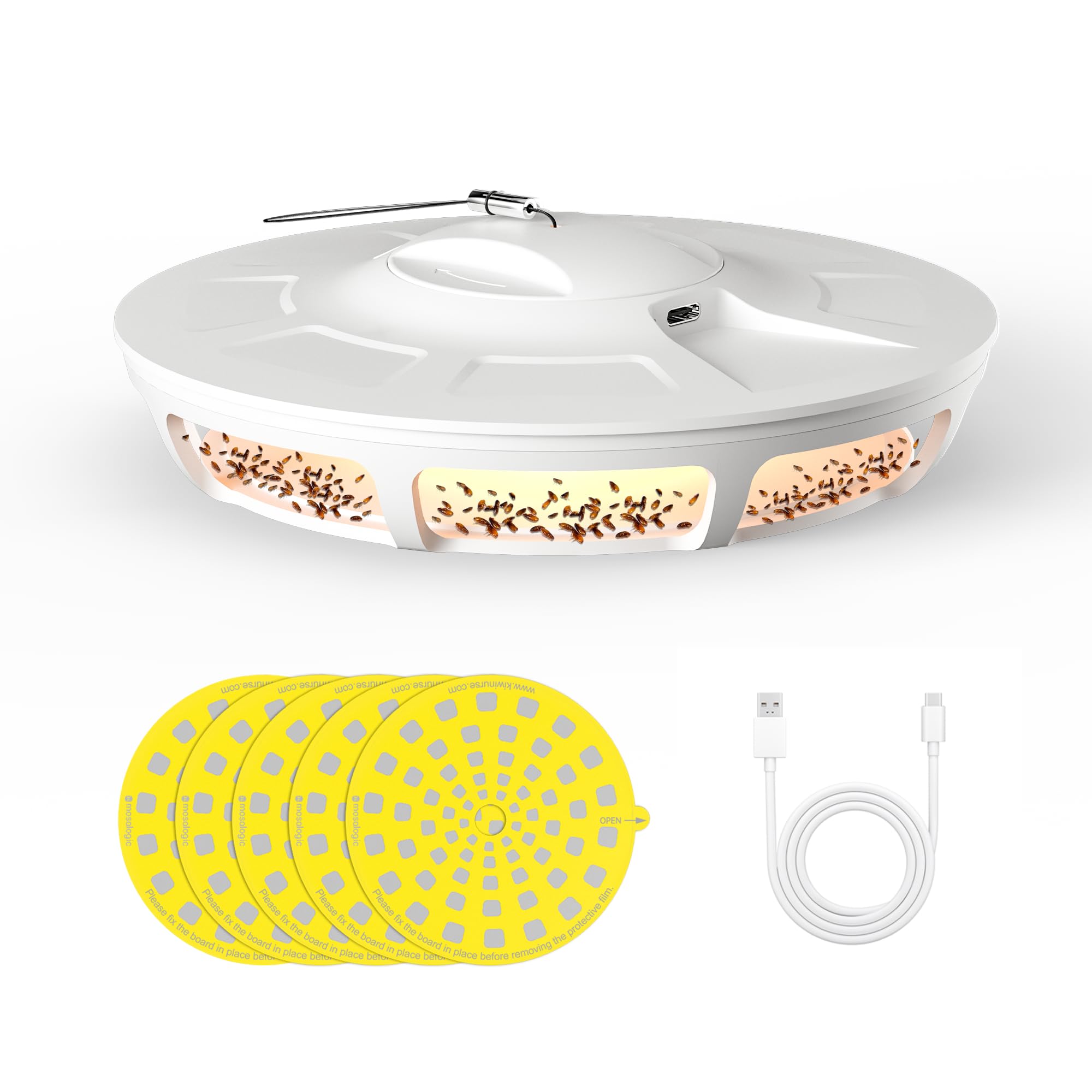 Mosalogic Electric Flea Trap and Killer for Inside Your Home Indoor Fly ...