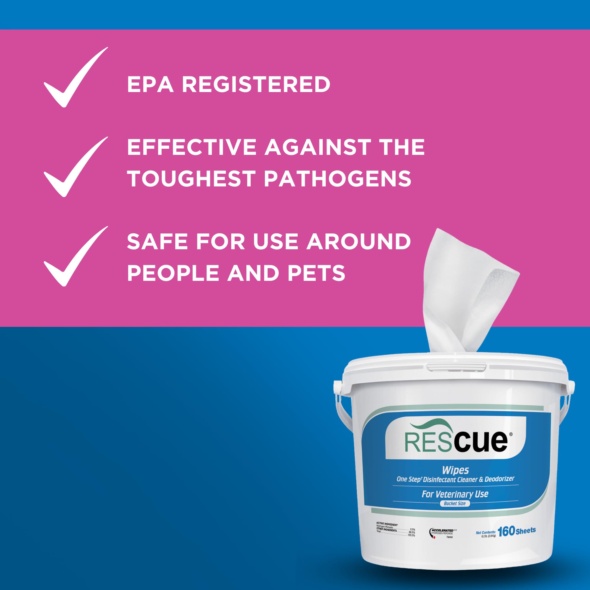 Mua REScue One-Step Disinfectant Cleaner & Deodorizer Wipes for Vet Use ...