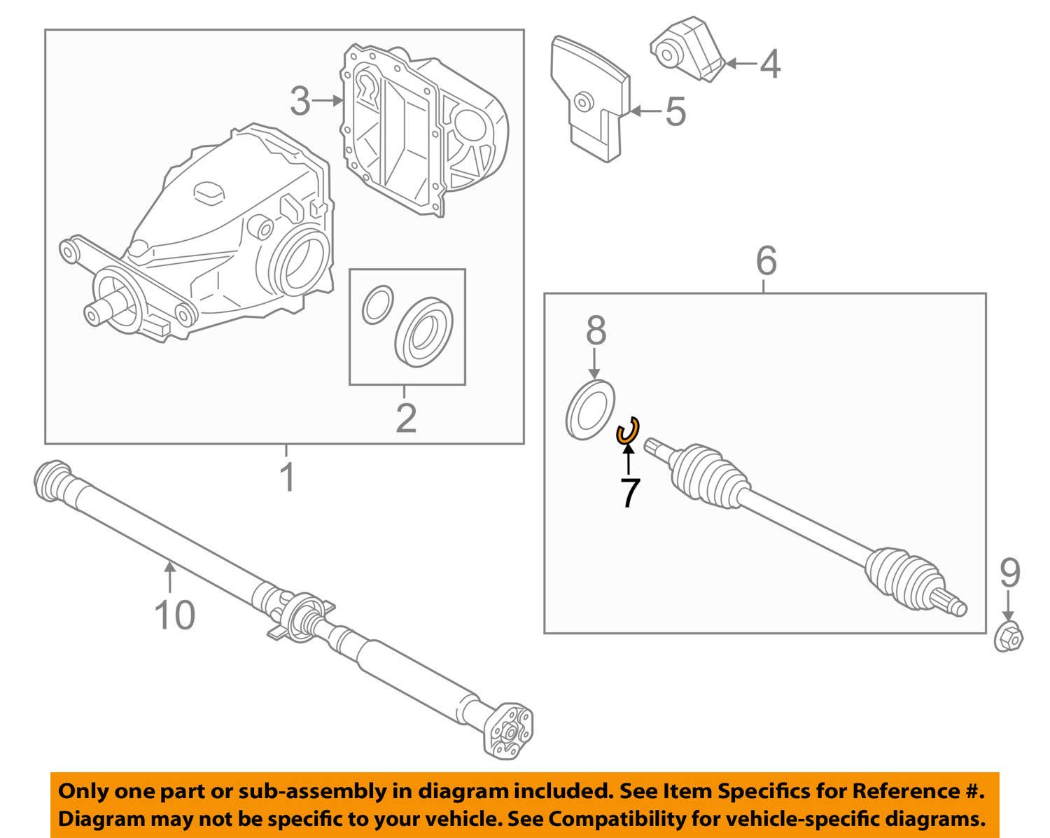 Amazon.com: Genuine 33131214961 CV Joint Lock Ring: Automotive