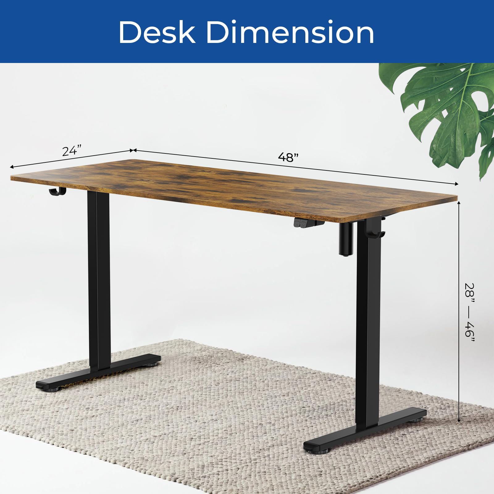 Mua Our Modern Space Height Adjustable 48" Electric Standing Desk ...