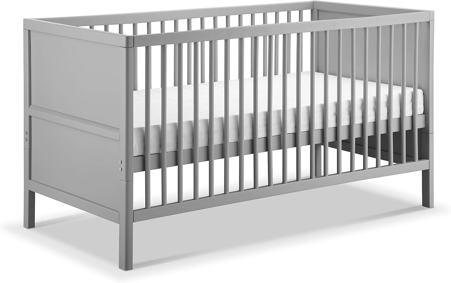 Babylo Westland cot Bed, converts to Toddler First Bed, Grey – BigaMart