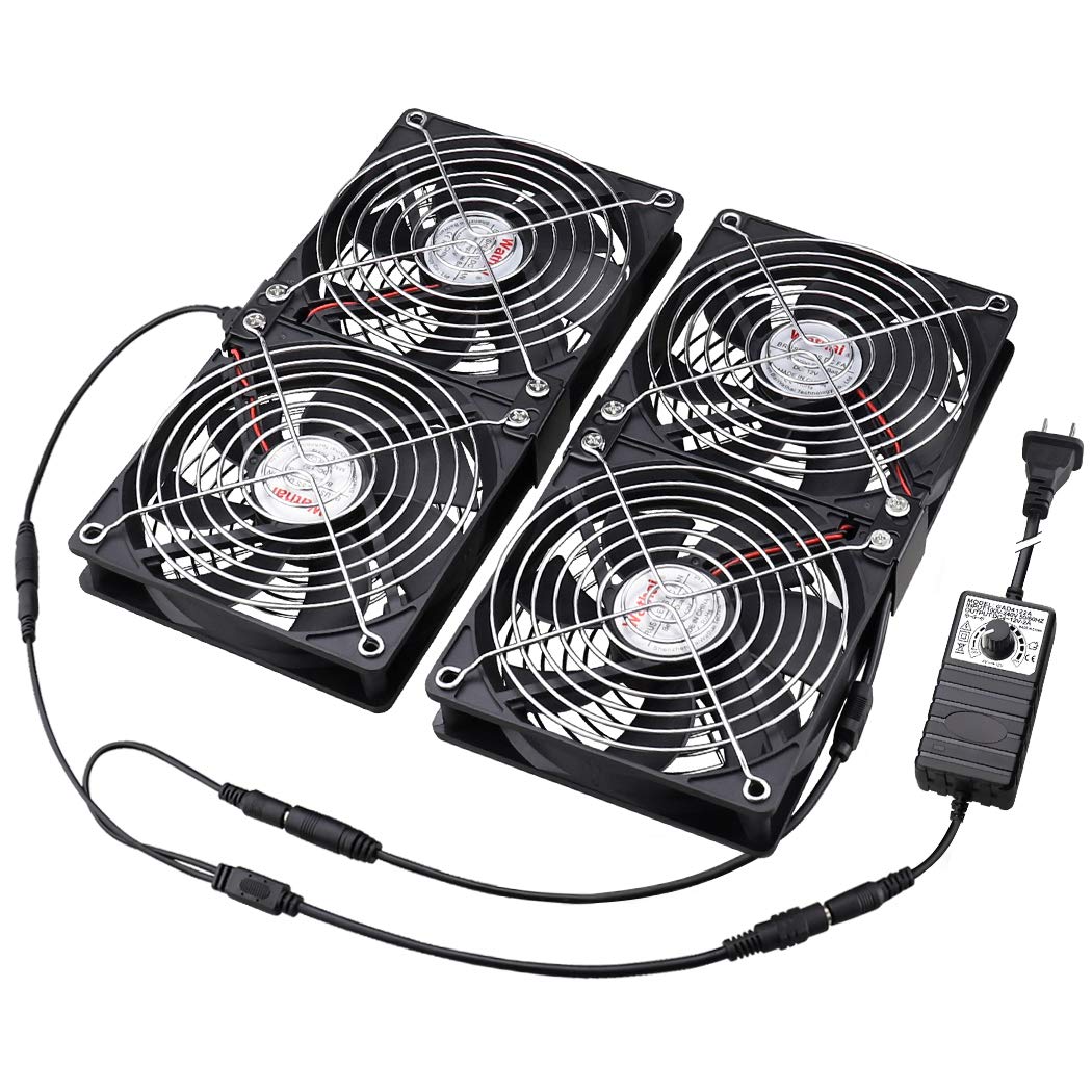 Mua Wathai 4 x 120mm GPU Mining Rigs Server Racks Fan with 100V - 240V ...