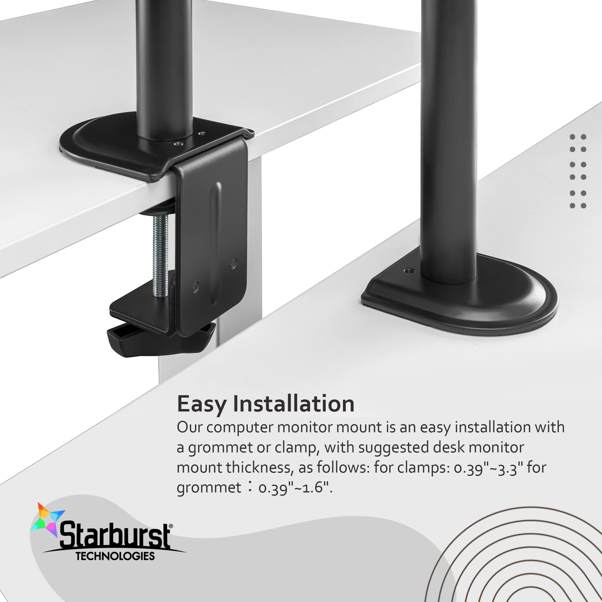 Mua Starburst Technologies Flexion Series Desk Mount Monitor Stand ...