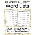 Reading Fluency Word Lists for Orton-Gillingham and Science of Reading ...