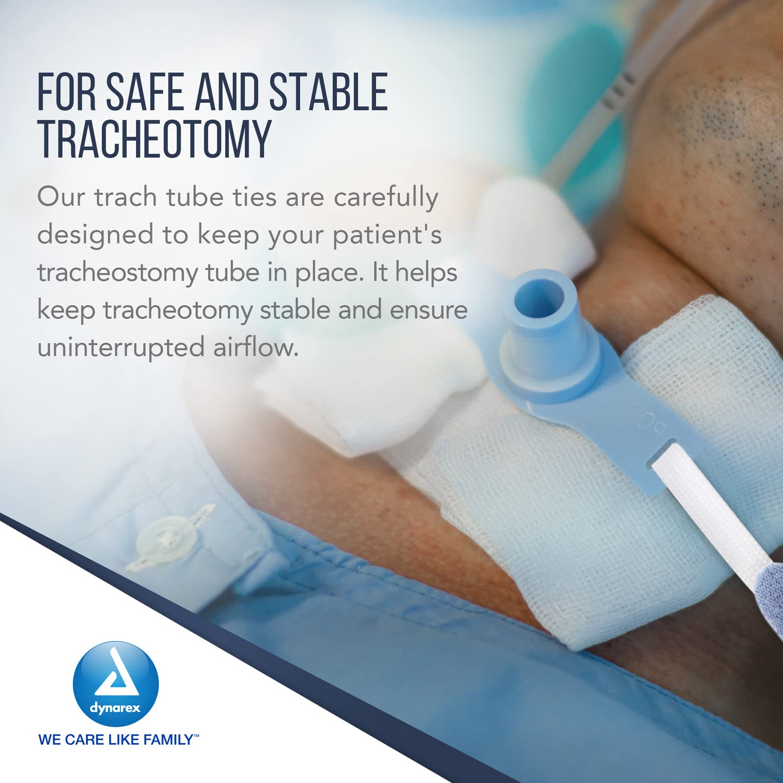 Dynarex Comfort-Foam Tracheostomy Tube Holder - With Soft Foam Tube ...