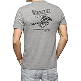Amazon.com: Winchester Official Legend Rider Men's Graphic Short Sleeve ...