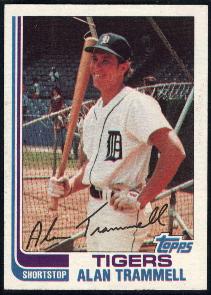 Baseball MLB 1982 Topps #475 Alan Trammell Tigers