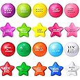 Amazon.com: 140 Pcs Motivational Stress Balls Quotes Relief Star Shape ...