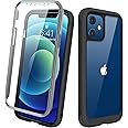 Amazon.com: Diaclara Designed for iPhone 12/12 Pro Case, Full Body Rugged with Built-in Touch ...