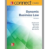 Connect Access Card for Dynamic Business Law, 6th Edition: Nancy ...