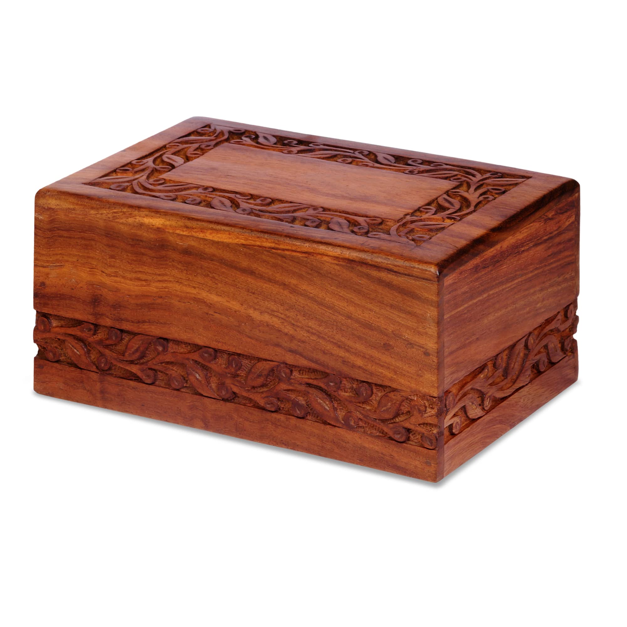 S.B.ARTS Wooden Keepsake Urn Box, Cremation Urns for Human Ashes ...