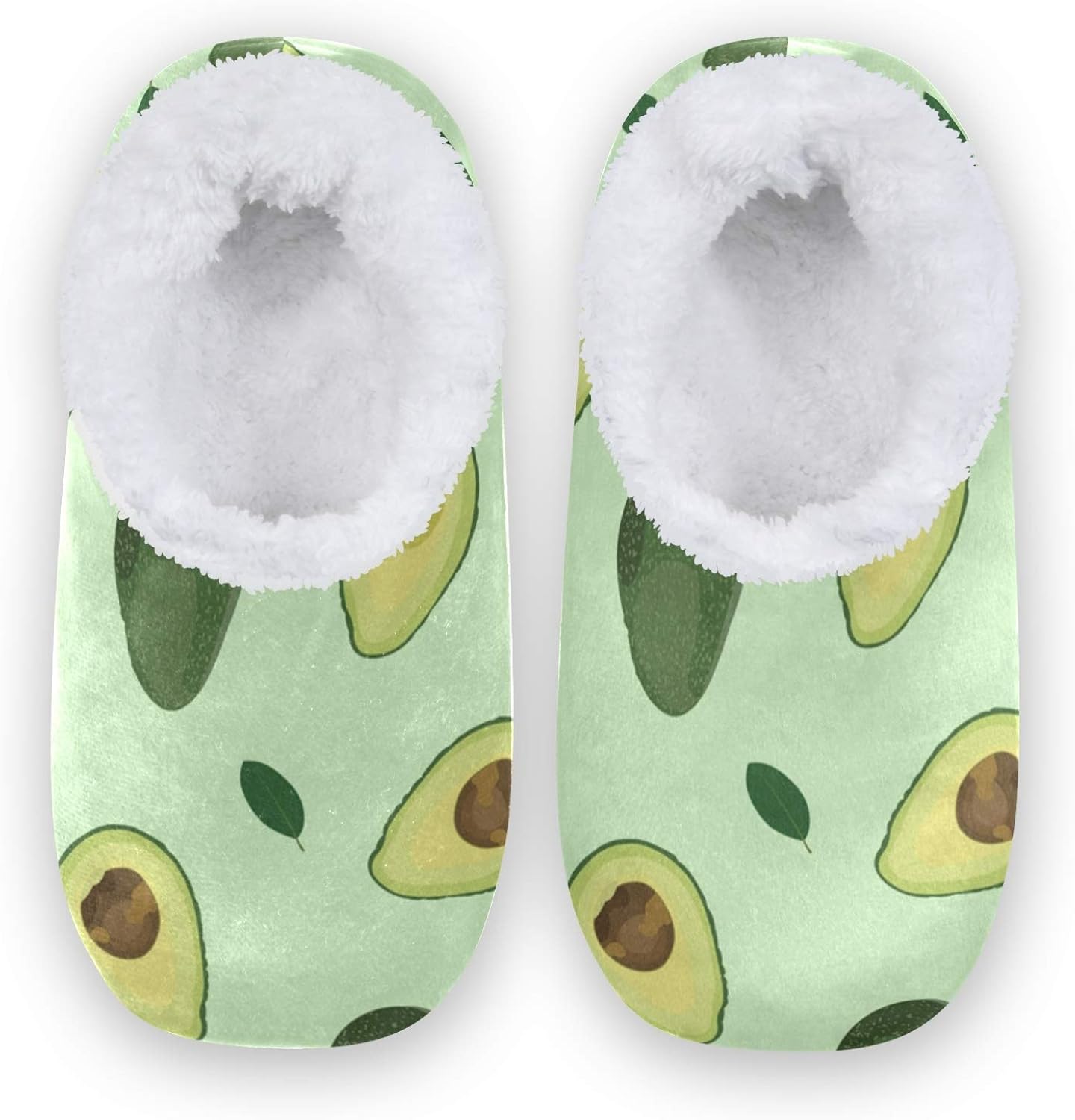 Amazon.com: OTVEE Avocado Leaves Fruit House Slipper for Women Men ...