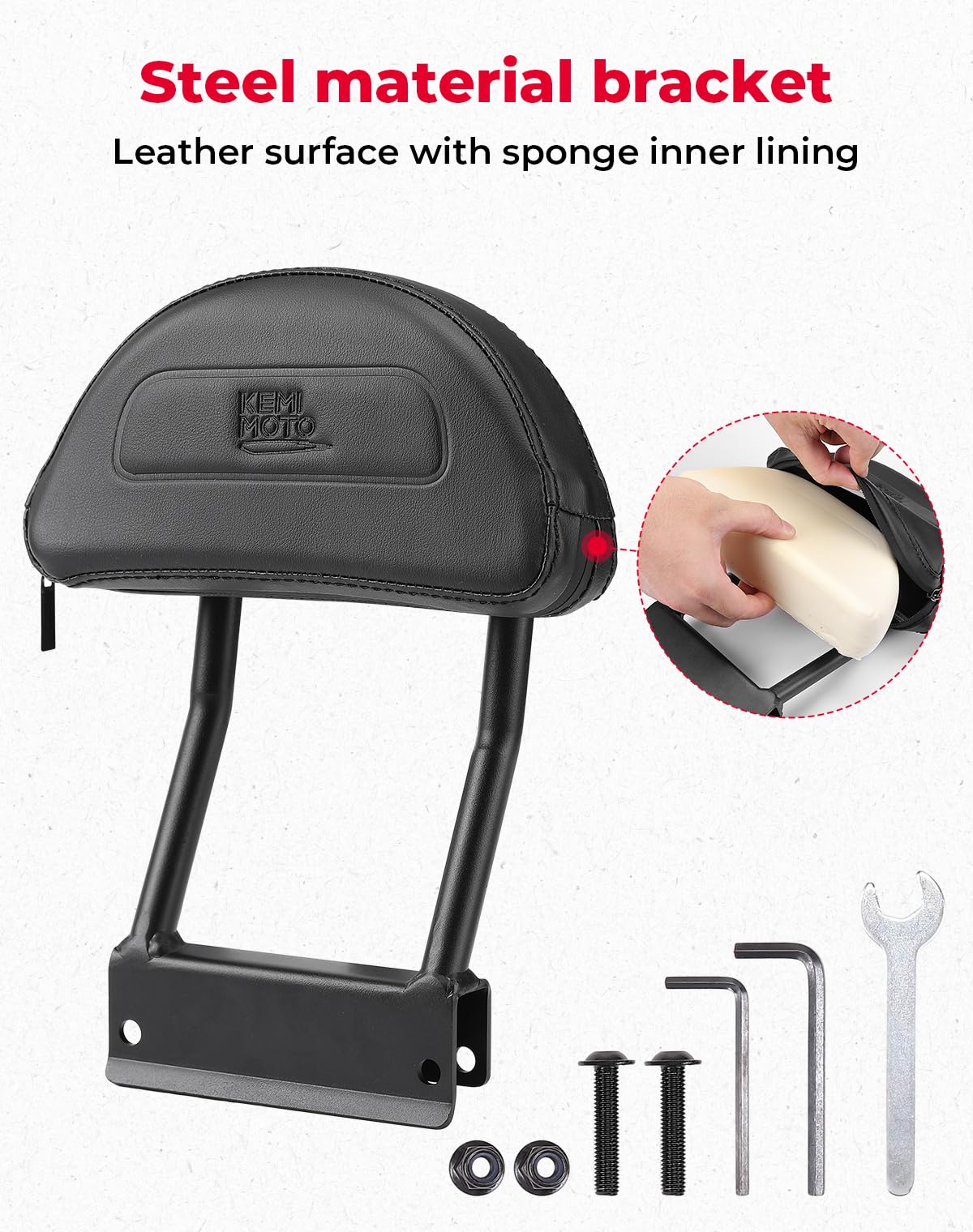 Mua KEMIMOTO Motorcycle Back Rests Compatible with CT125 Trail 125 ...