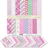 Amazon.com: Pattern Paper Pack - Florals - Scrapbook Premium Specialty ...