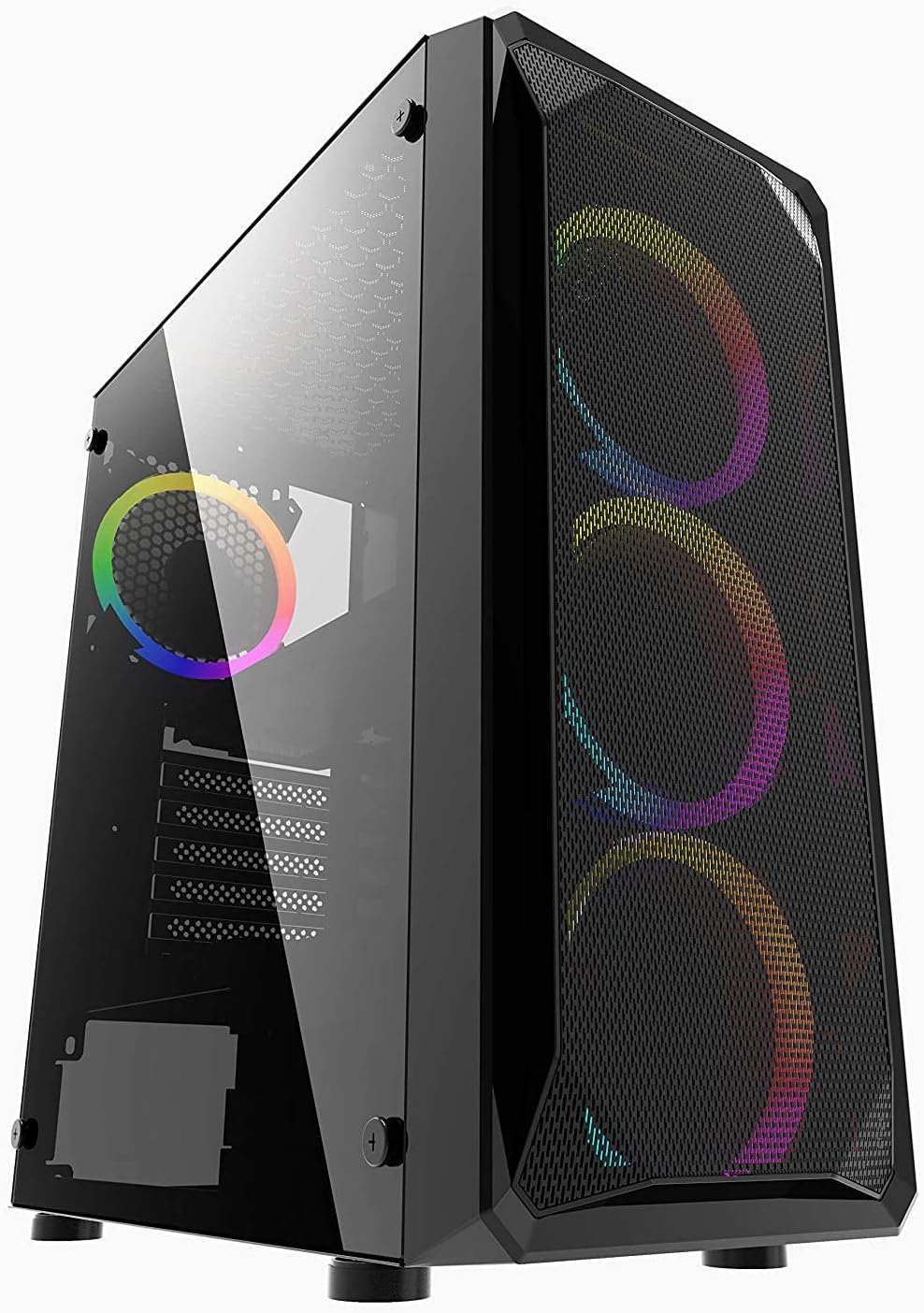 ionz KZ10 PC MIDI GAMING CASE M/ATX TEMPERED GLASS SIDE. – SUPPORTS ...