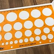 Helix Circle Stencil Template - Translucent Orange: Amazon.co.uk: Welcome