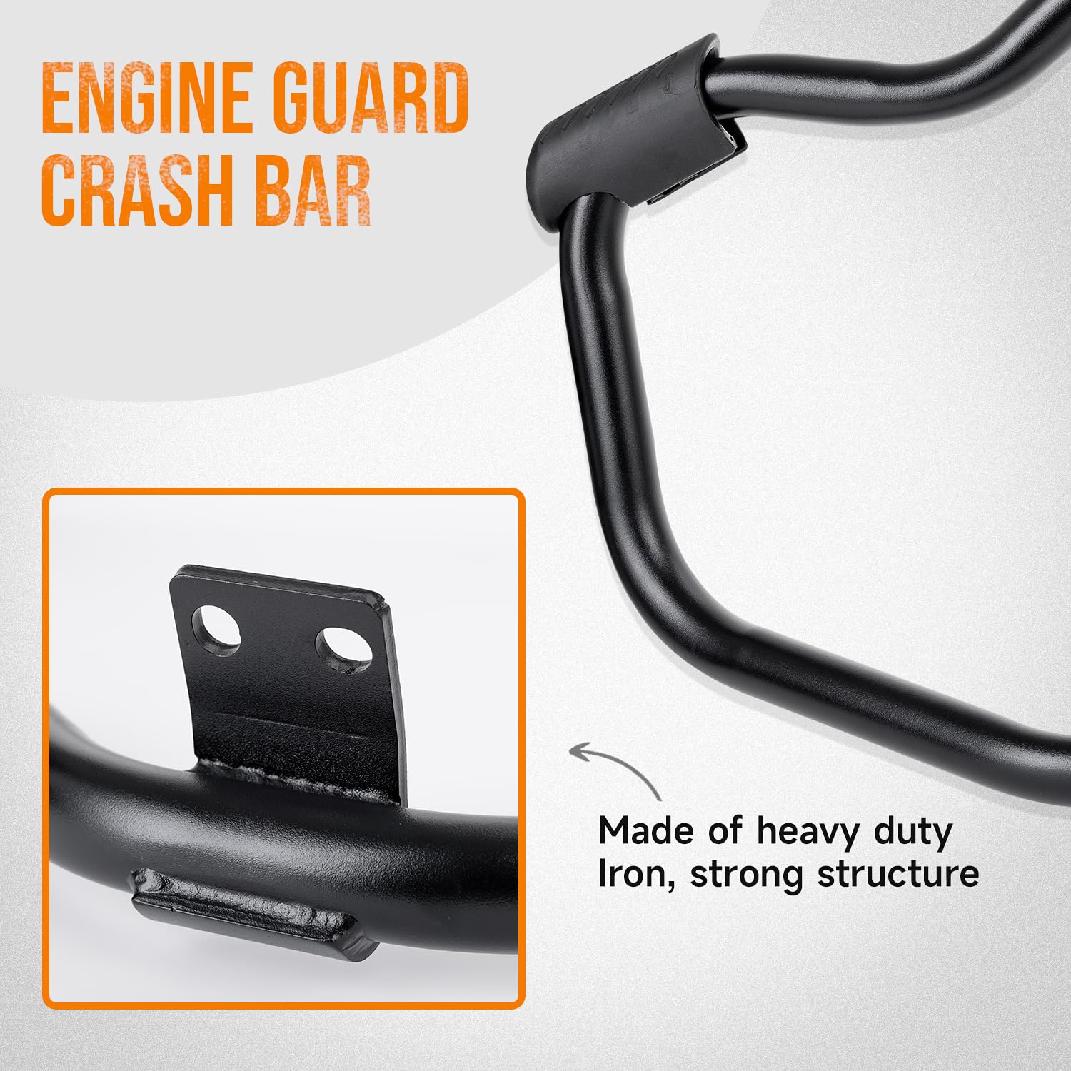 Mua 1-1/4" Highway Engine Guard Crash Bar Protect Compatible with ...