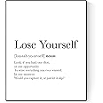 Amazon.com - Lose Yourself Lyrics Poster | Eminem Hip Hop | Rap Music ...