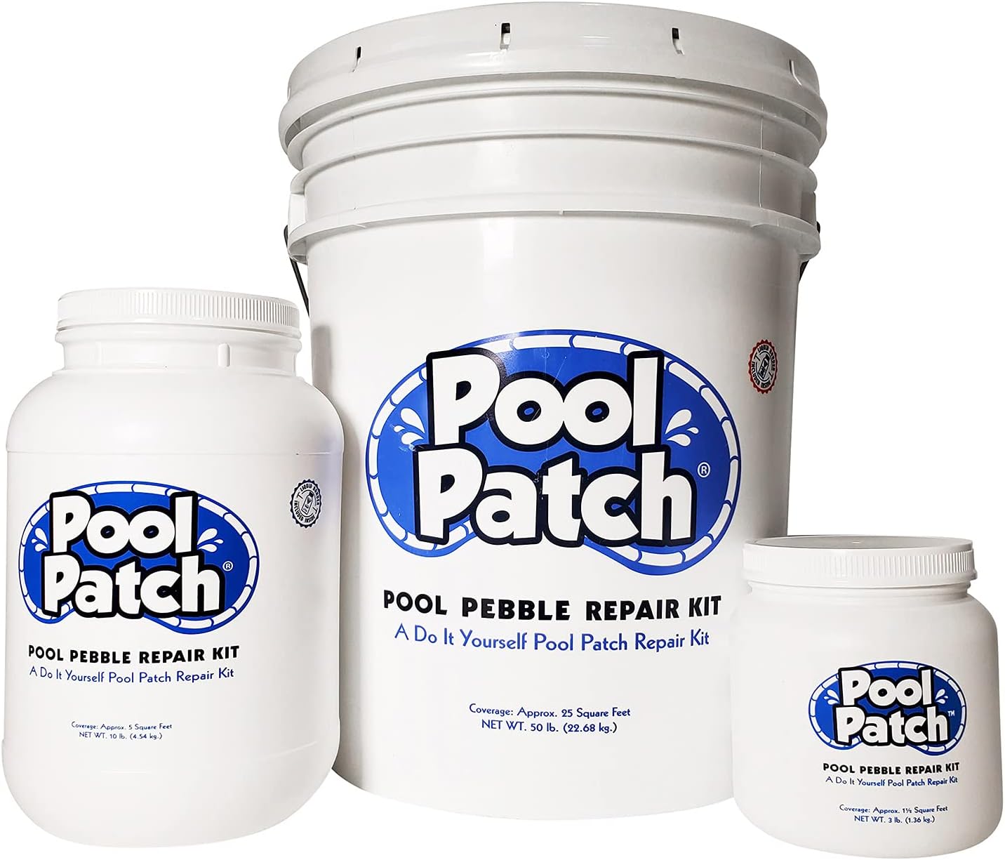 Amazon.com: Pool Patch Pool Pebble Repair Kit, 10-Pound, Tahoe Blue ...