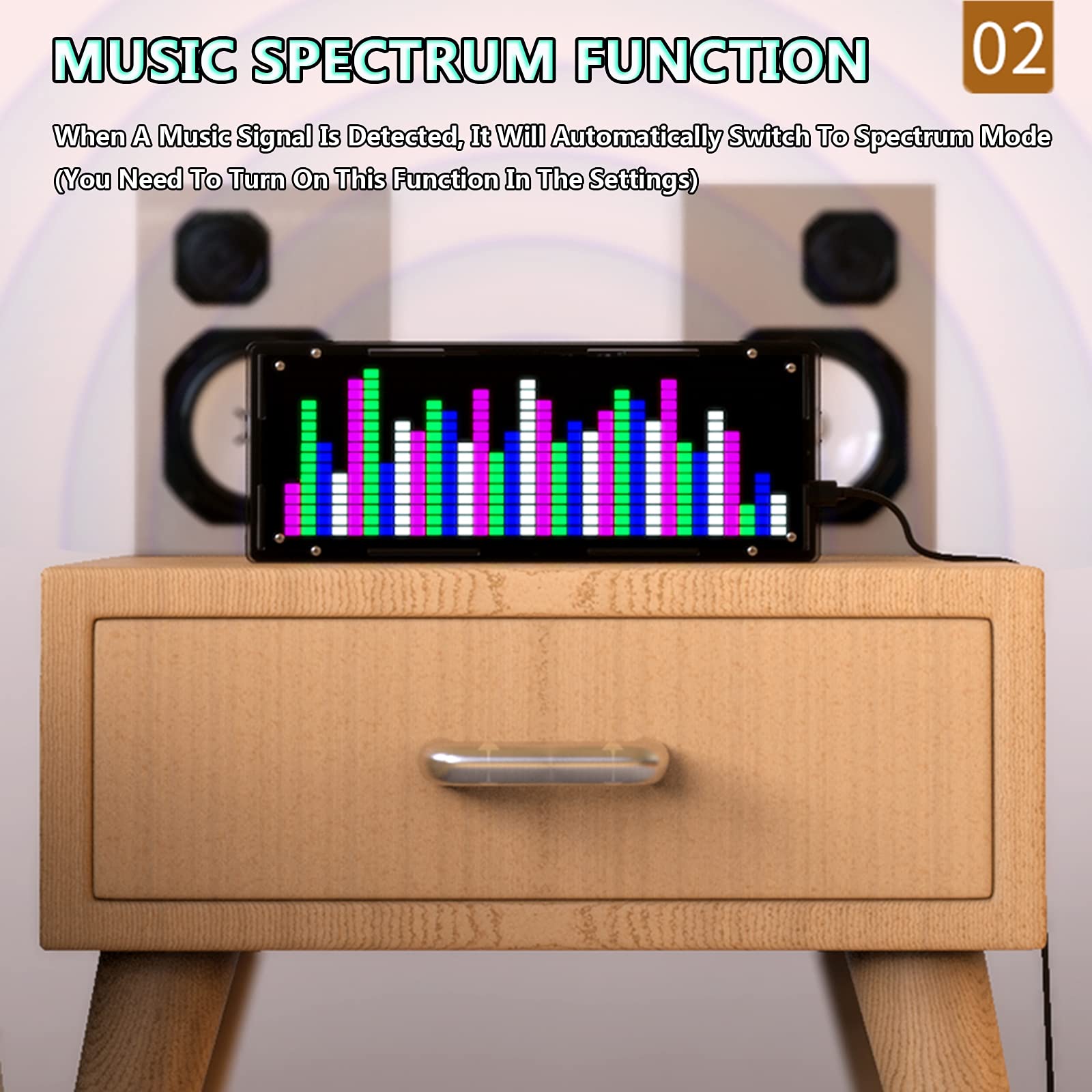 Mua Music Spectrum Analyzer, Music Spectrum LED Display 8 Spectrum ...