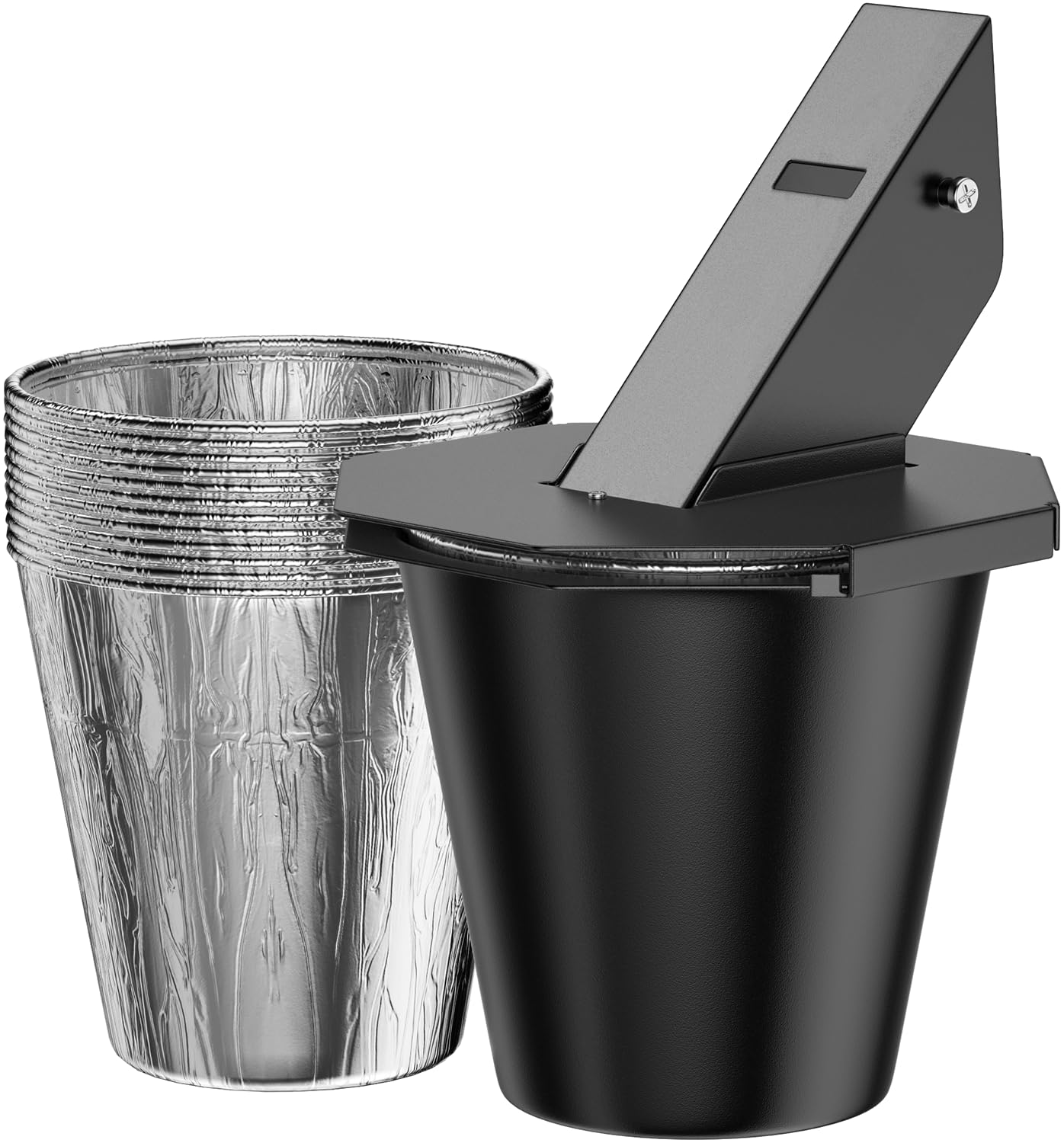 Upgraded Grease Bucket with Lid & 12PCS Liners, Grease Catcher for ...