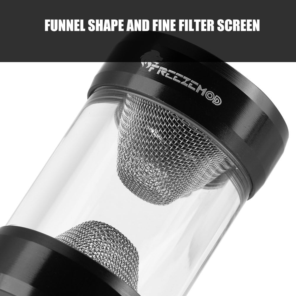 G1/4 Inner Thread Water Cooling System Filter Fine Screen Funnel Shaped ...