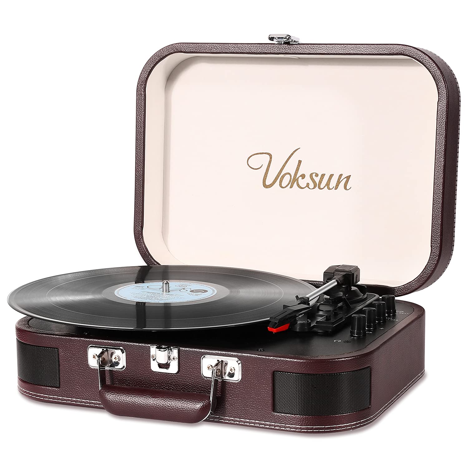 Mua Voksun Record Player, Vintage Bluetooth Turntable with Built-in ...