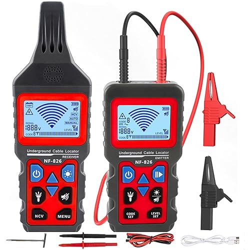 NOYAFA NF-826 Underground Cable Locator Wire Tracker, for Dog Fence ...