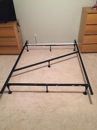 Amazon.com: Heavy Duty 7-Leg Adjustable Metal Queen, Full, Full XL ...