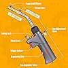 DOMINOX Propane Torch Head, High Intensity Torch Head Trigger Start ...