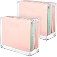 Amazon.com : Sintuff 2 Pcs Clear File Box Slim Acrylic File Organizer ...