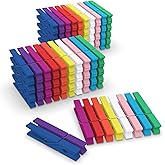 Amazon.com: MiniTeasure 55pcs Clothespins, 2.9'' Heavy Duty Colored ...