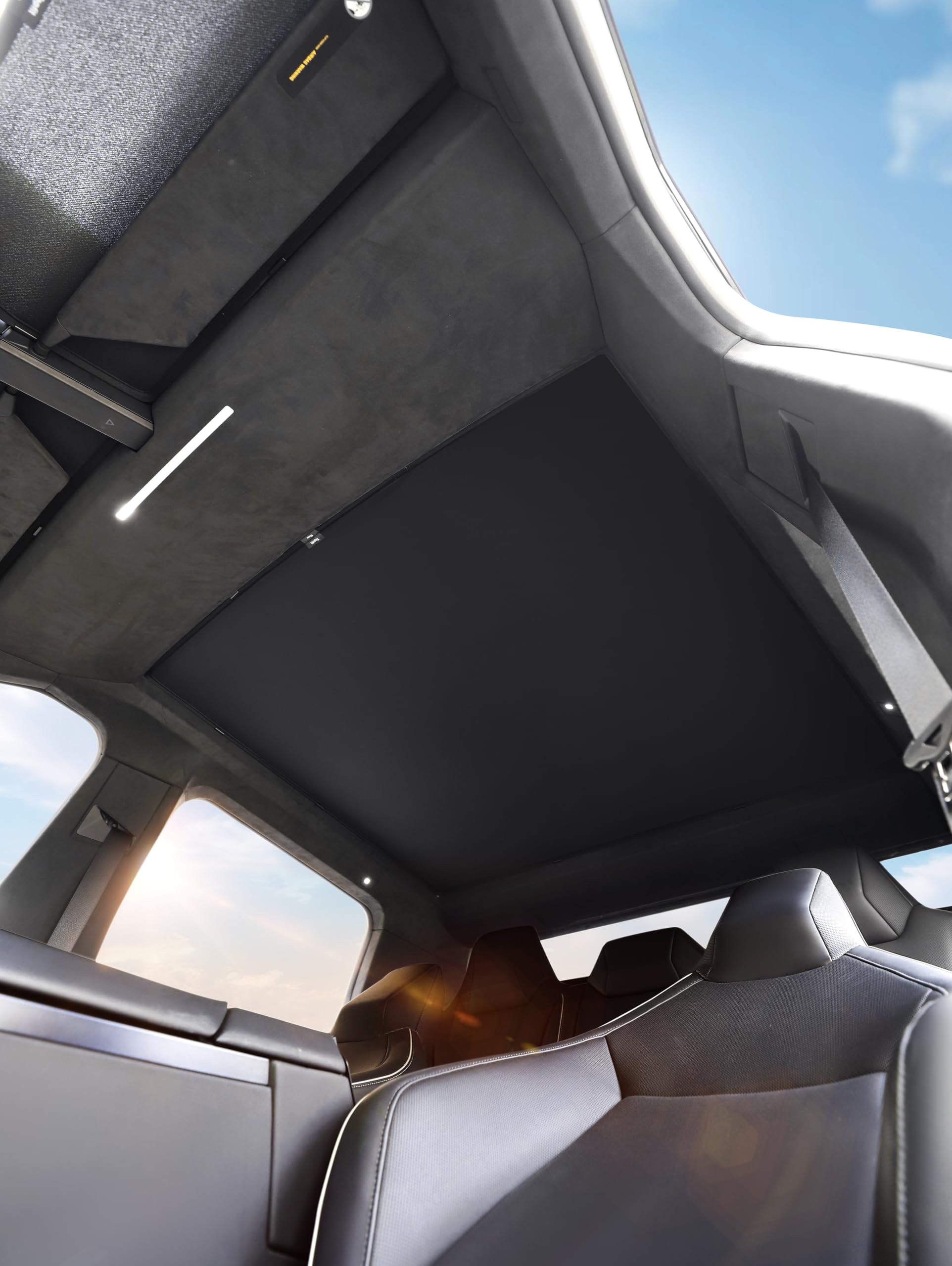 2025 Upgraded Tesla Cybertruck Sunshade Roof – Foldable Glass Sun Shade ...