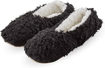 Fluffy Slipper SHue Sock With Grippers at Amazon Women’s Clothing store