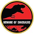 Amazon.com: Venicor Beware of Dinosaur Sign - 12 x 12 Inches - Aluminum ...