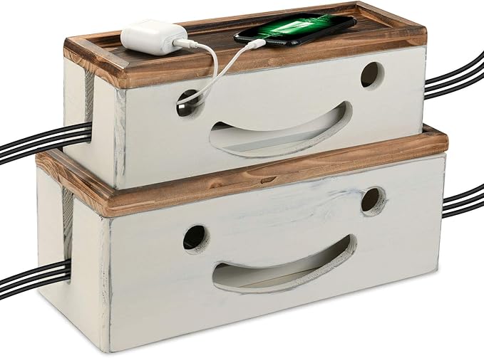 Caja de gestión de cables grande Organizador de cables Cubierta de ...