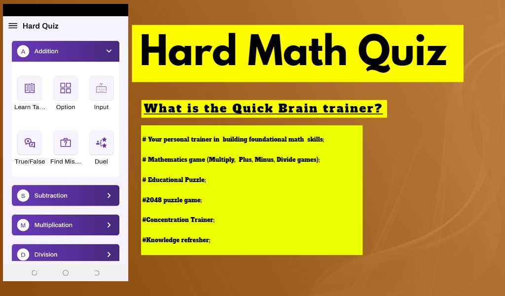 Hard Math Quiz Challenge App, amazon quiz app download:Amazon.in ...
