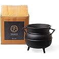 Amazon.com: PURAMENTO Large Cast Iron Cauldron - Candle Holder and Wax Warmer Ideal for Smudging ...