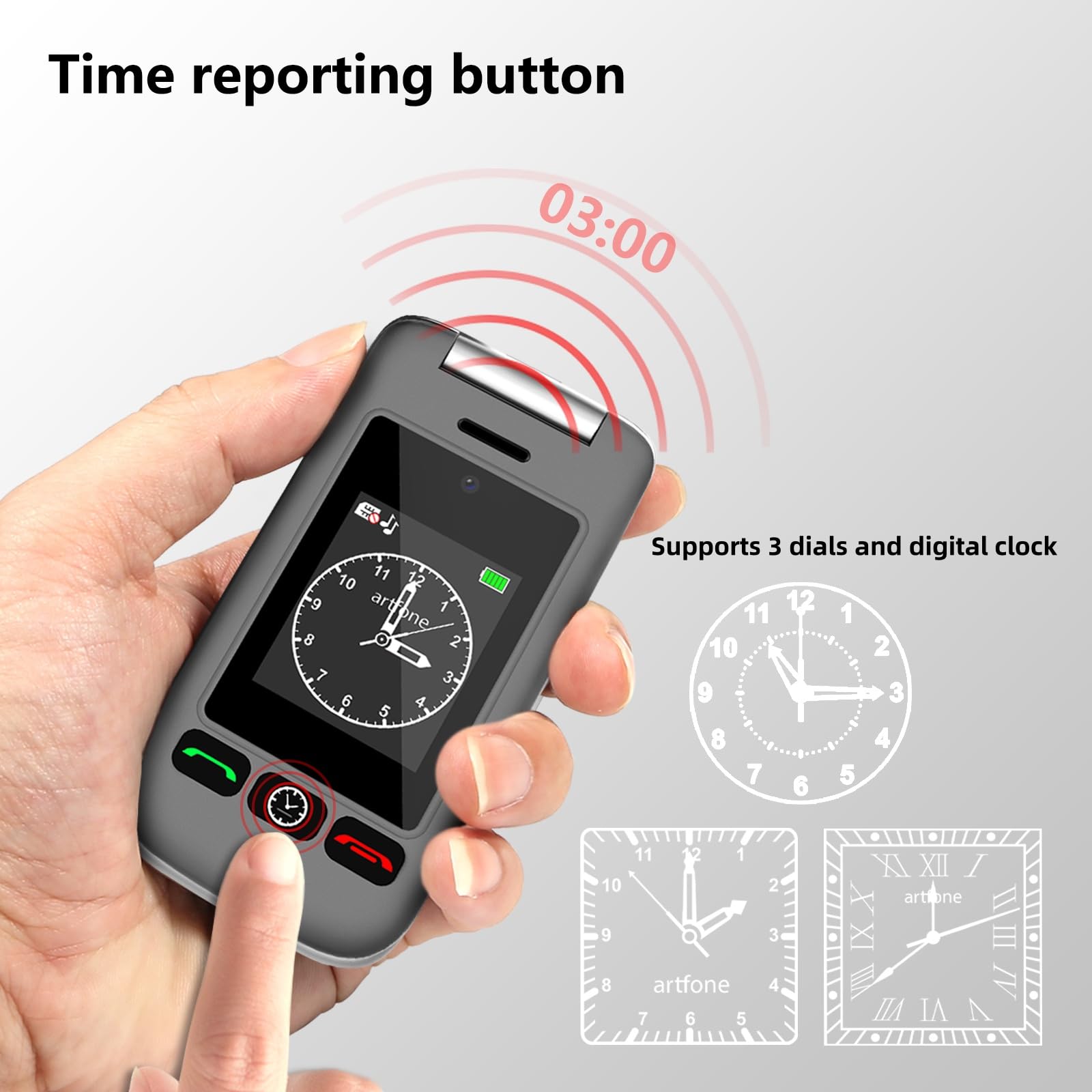 Mua KELIN artfone 4G SIM-Free Foldable Mobile Phone for The Elderly with Big Button, LTE Easy to ...