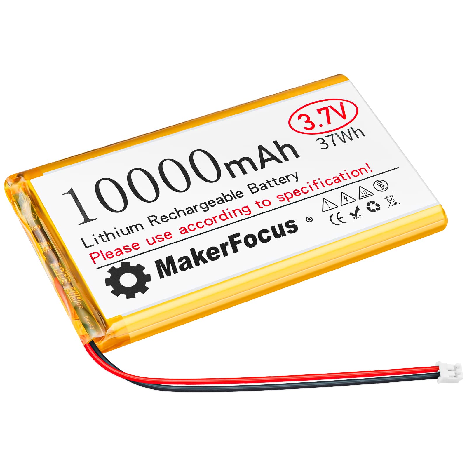Mua MakerFocus 3.7V LiPo Battery 10000mAh Lithium Rechargeable Battery ...