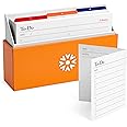 Amazon.com : Notsu Centre to Do List Card Productivity Planner Box | 50 Foldable Scored 3x5 ...