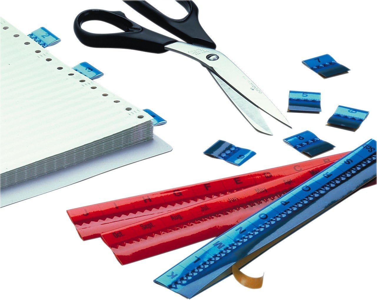 Durable Tabfix 840219 Self-Adhesive Tabs 200 mm Wide x 10 mm 2-Lines 5 ...