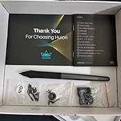 Amazon.in: Buy HUION HS64 Graphics Drawing Tablet Battery-Free Stylus ...