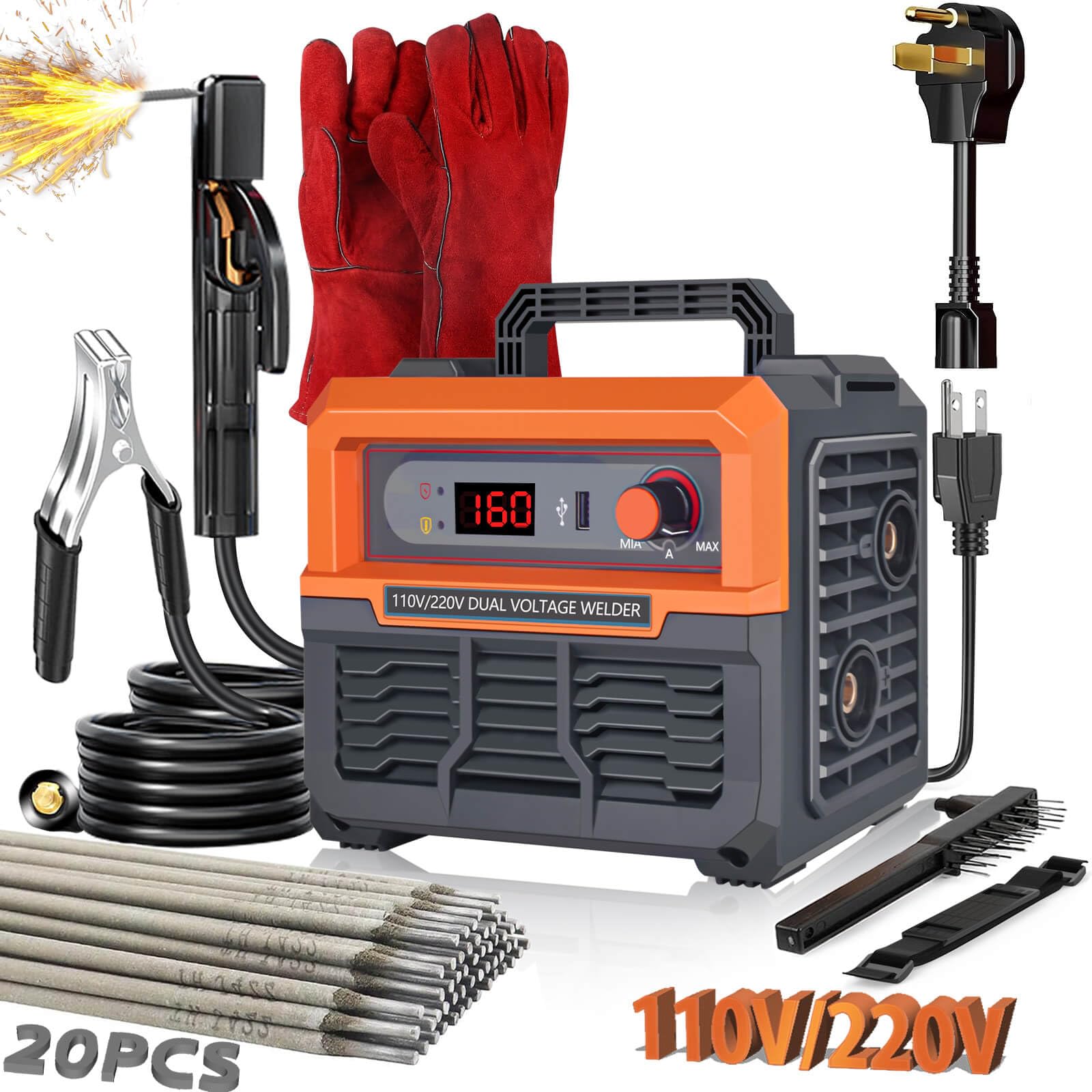 Mua 20PCS Rods 160A Welder Machine 110V/220V Dual Voltage, Upgrade USB ...