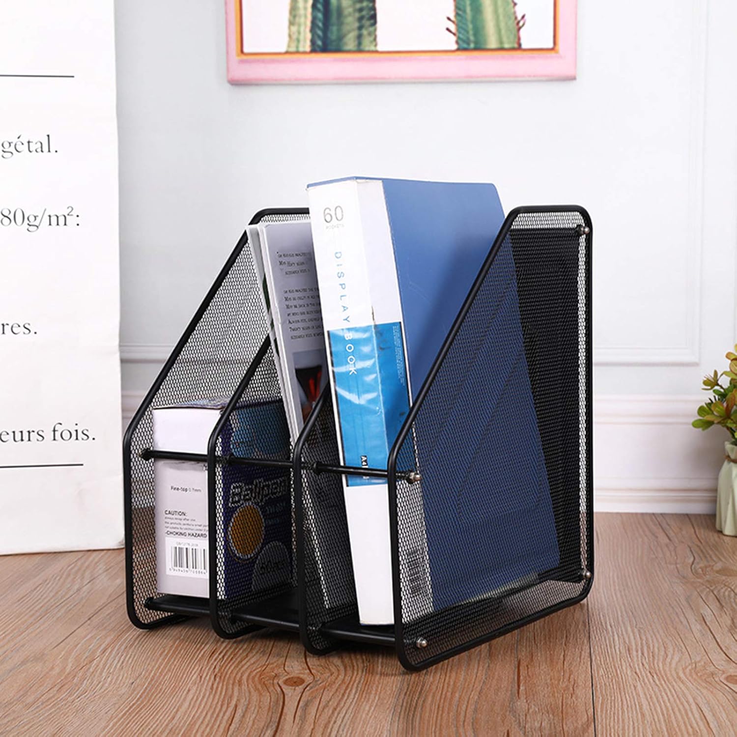 Mesh Magazine File Rack Holder, Magazine Holders Frames for Desk ...